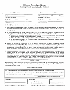 Fillable Online Student Vehicle Registration at Nassau Community ...