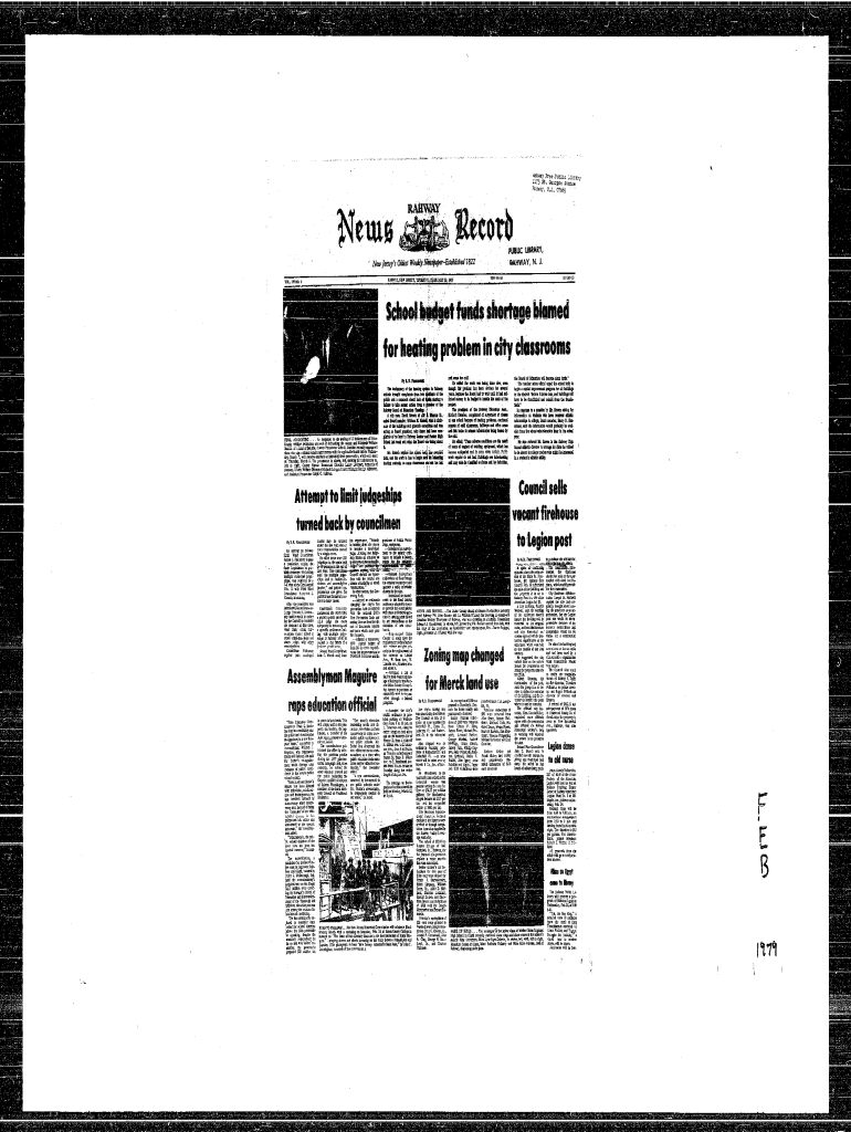 Fillable Online Master Plan for the City of Rahway Fax Email Print - pdfFiller