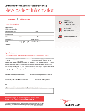 Fillable Online New patient information Fax Email Print - pdfFiller