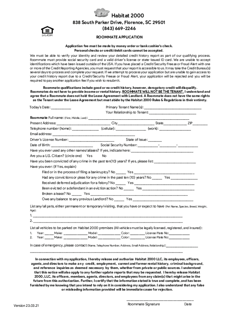 Fillable Online co-signer rental application Fax Email Print - pdfFiller