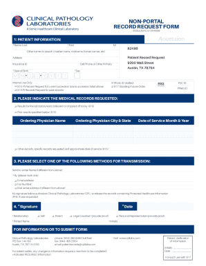 Fillable Online Access Request for a Deceased Patient's Health Record Fax Email Print - pdfFiller