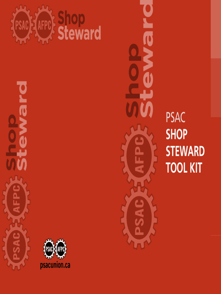 Fillable Online PSAC SHOP STEWARD TOOL KIT Fax Email Print - pdfFiller