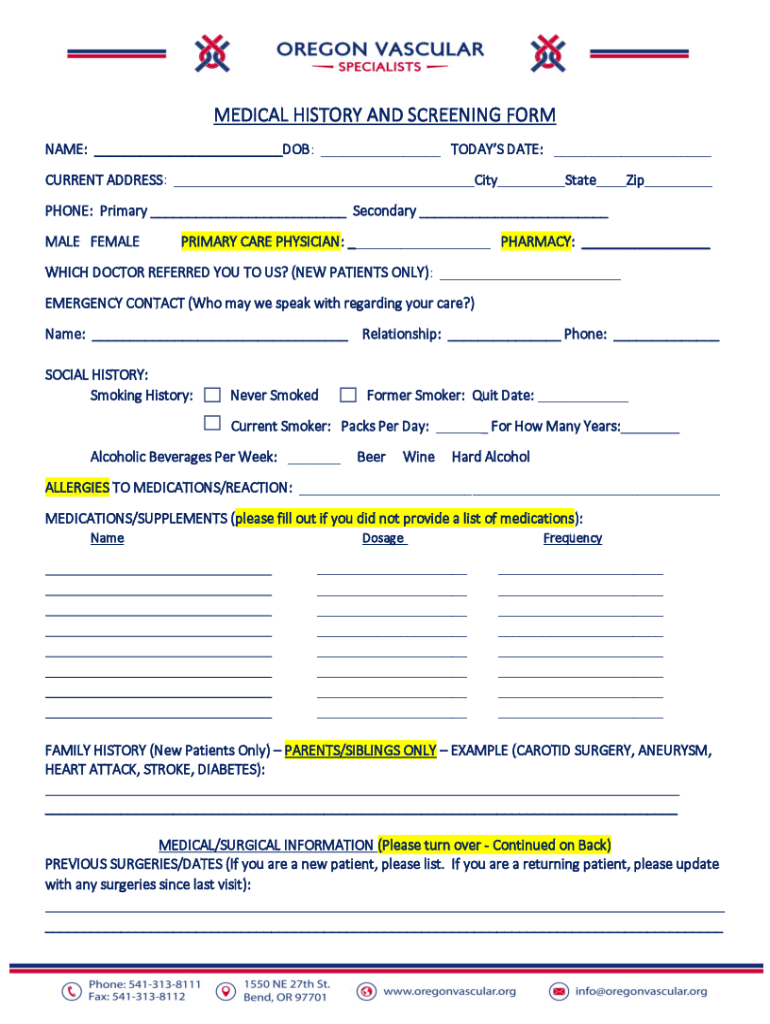 Fillable Online Health-History-Form.pdf Fax Email Print - pdfFiller