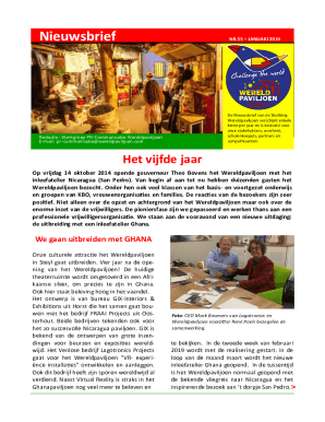 Invulbaar Online NIEUWSBRIEF NR.56 - MEI - PDF Free Download Faxnummer Email Afdrukken - pdfFiller