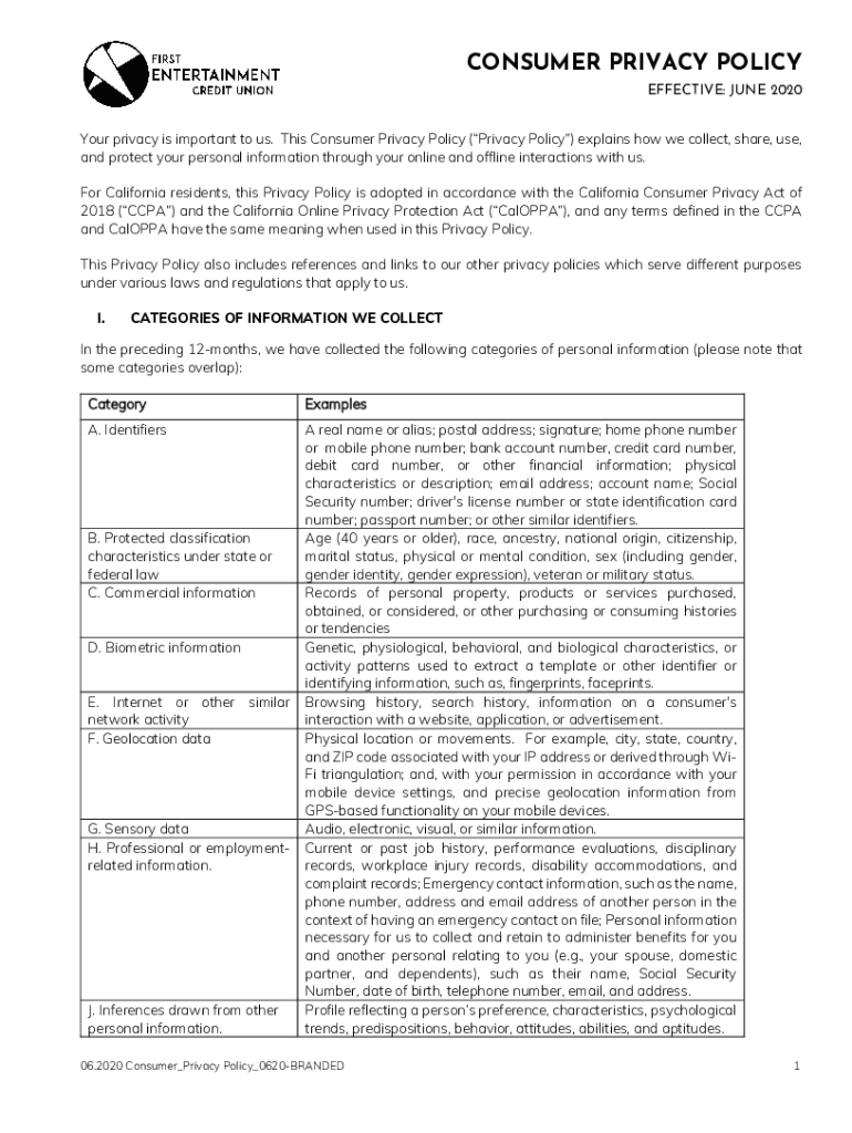 Fillable Online The State of Consumer Data Privacy Laws in the US (And ...
