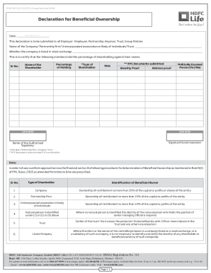 Fillable Online 0106870022 Declaration for Beneficial Ownership Form ...