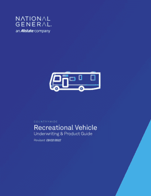 Fillable Online Recreational Vehicle (RV) Insurance Fax Email Print - pdfFiller