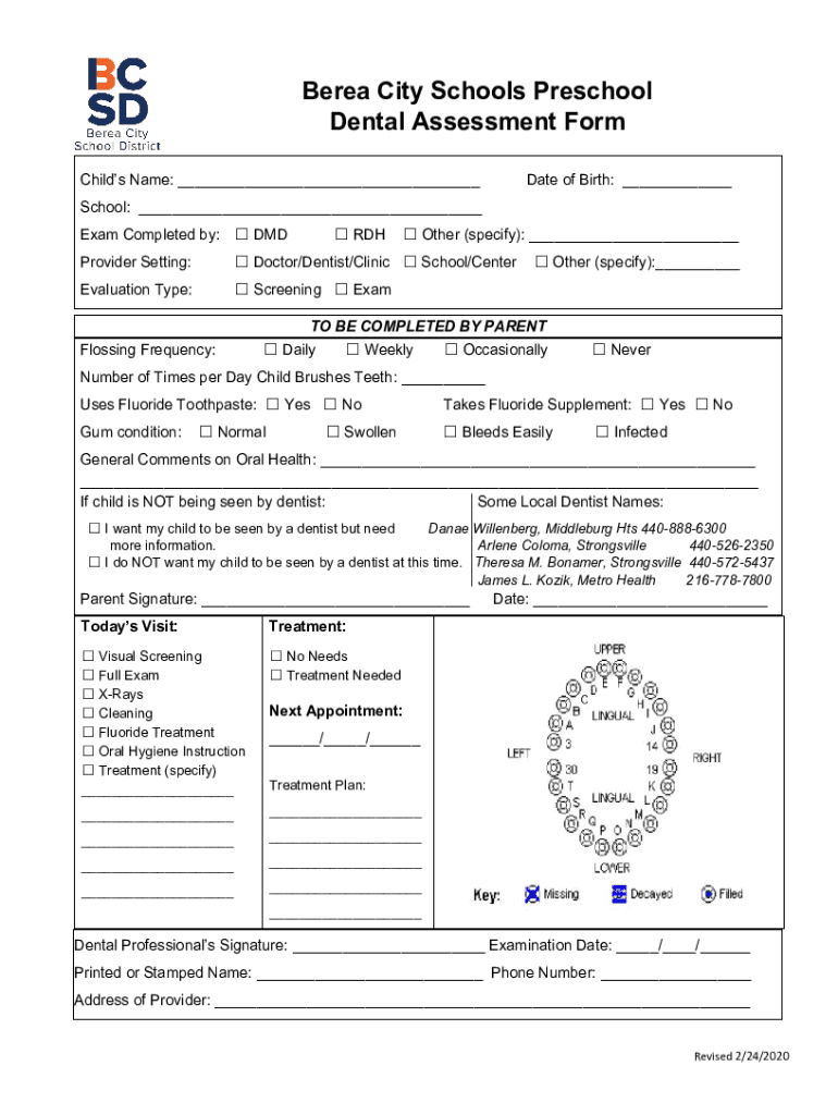 Fillable Online dental form Fax Email Print - pdfFiller