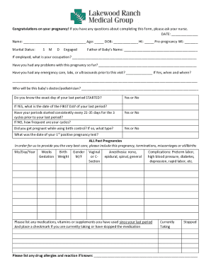 Fillable Online Home birth worksheet Fax Email Print - pdfFiller