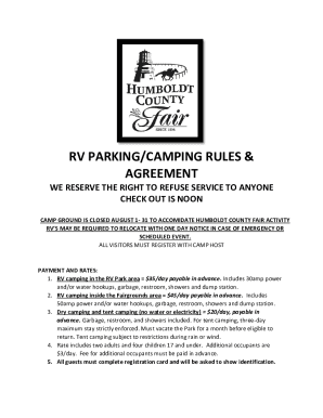 Fillable Online 7 RV Park Rules That Will Catch You Off Guard Fax Email Print - pdfFiller