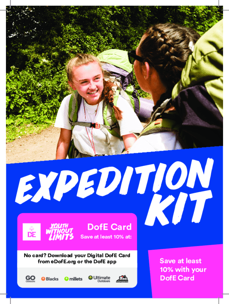 Fillable Online DofE Card and Voucher - The Duke of Edinburgh's Award ...