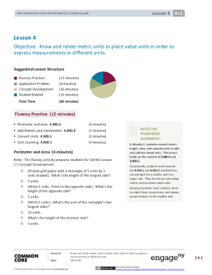 Fillable Online Know and relate metric units to place value units in order ... Fax Email Print ...