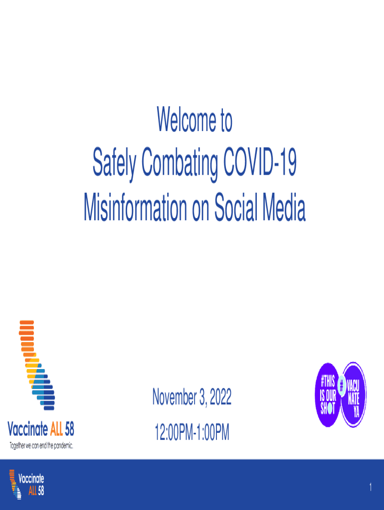 Fillable Online Welcome to Safely Combating Misinformation on Social ...