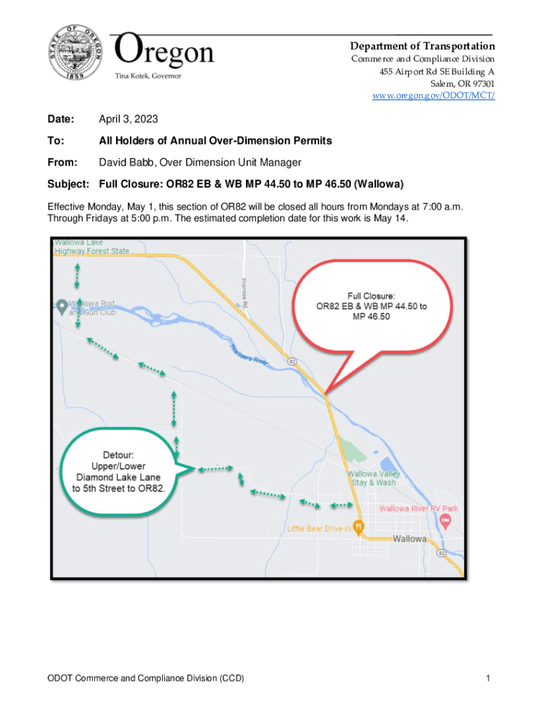 Fillable Online Highway Restriction Letter Template Fax Email Print ...