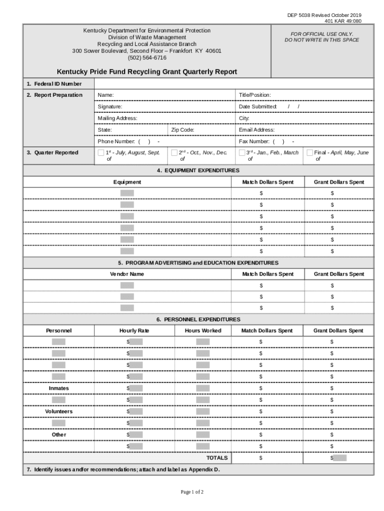 Division of Waste Management - Land, Air & Water - eec ky Doc Template ...