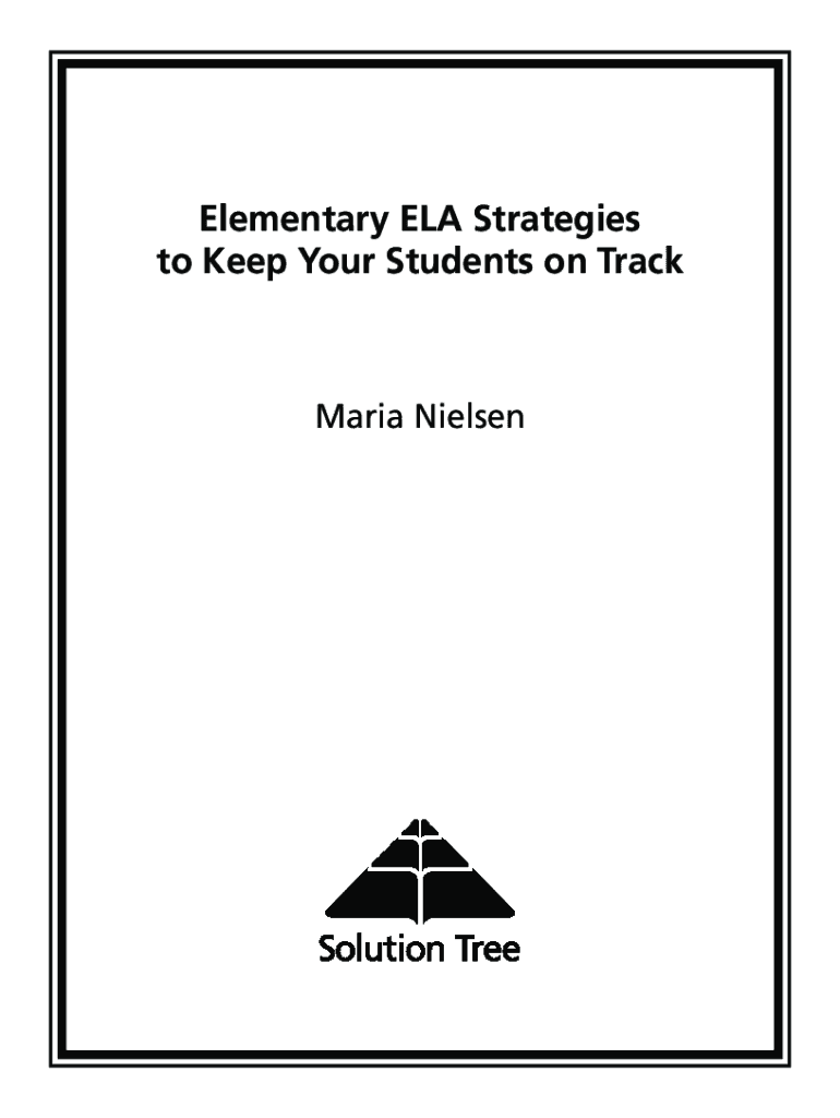 Fillable Online Elementary ELA Strategies to Keep Your Students on ...