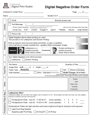 Fillable Online DPS Order Form 2020 - Digital Negative Fax Email Print ...