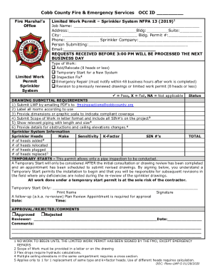 Fillable Online Fire Marshals Fax Email Print - pdfFiller