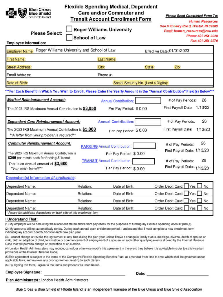 Fillable Online How to Complete your Flexible Spending Account (FSA ...