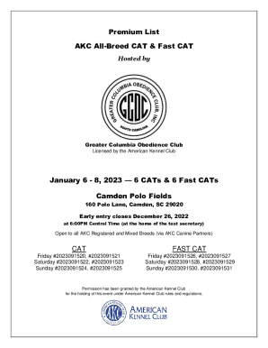 Fillable Online AKC All-Breed CAT & Fast CAT Fax Email Print - pdfFiller