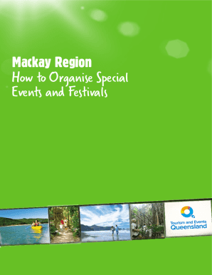 Fillable Online mackay-region-how-to-organise-special-events-and ...