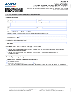 Invulbaar Online Template voor formulieren SVF-groep - B.A.K.A.L ...