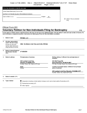 Fillable Online What Is a Bankruptcy Case Number and the ... Fax Email ...