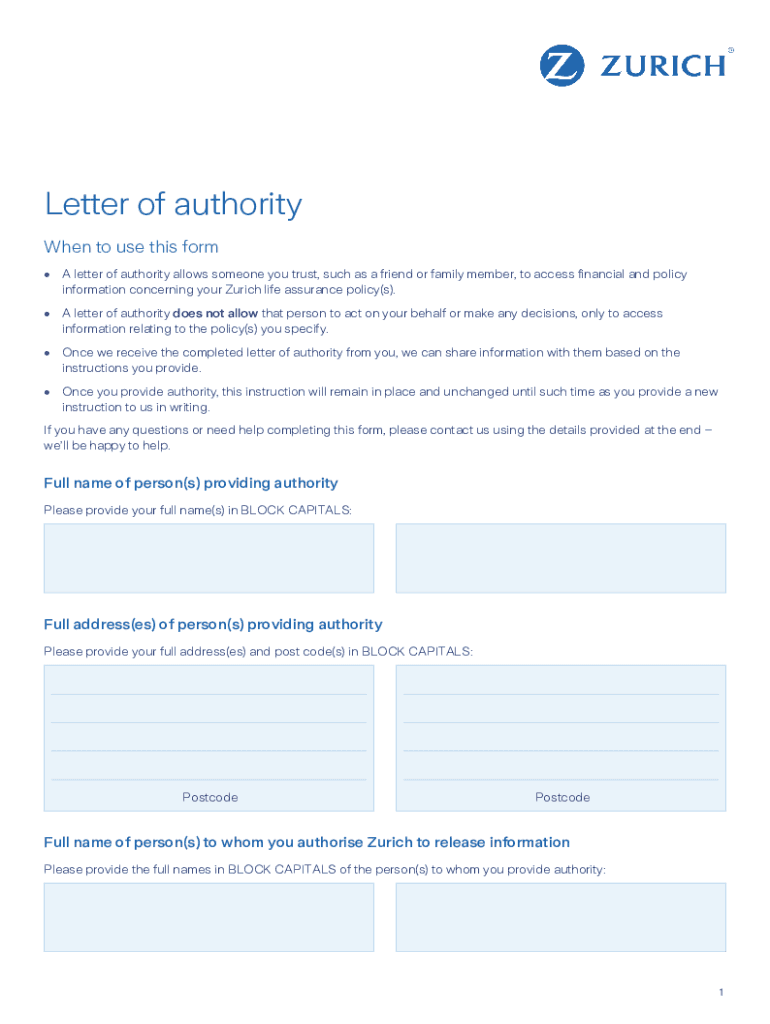 Fillable Online Power of Attorney (POA): Meaning, Types, and How and ...