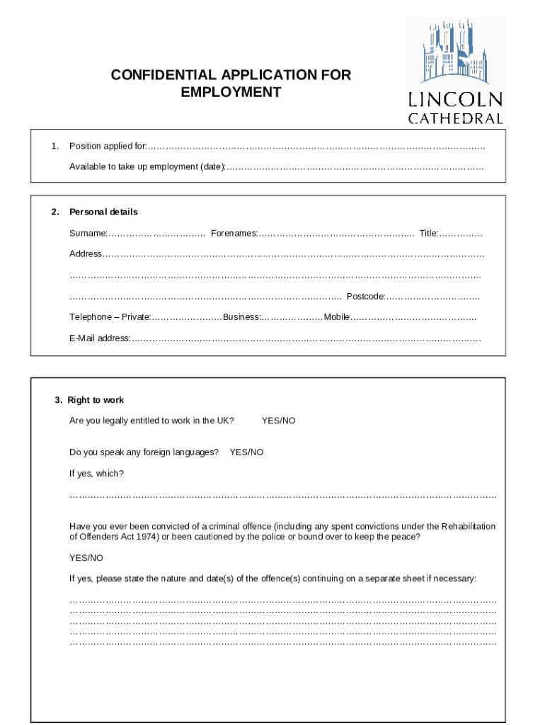 confidential application section 1 Doc Template | pdfFiller