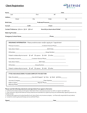 Fillable Online Family Planning Client Registration - Health Department Fax Email Print - pdfFiller