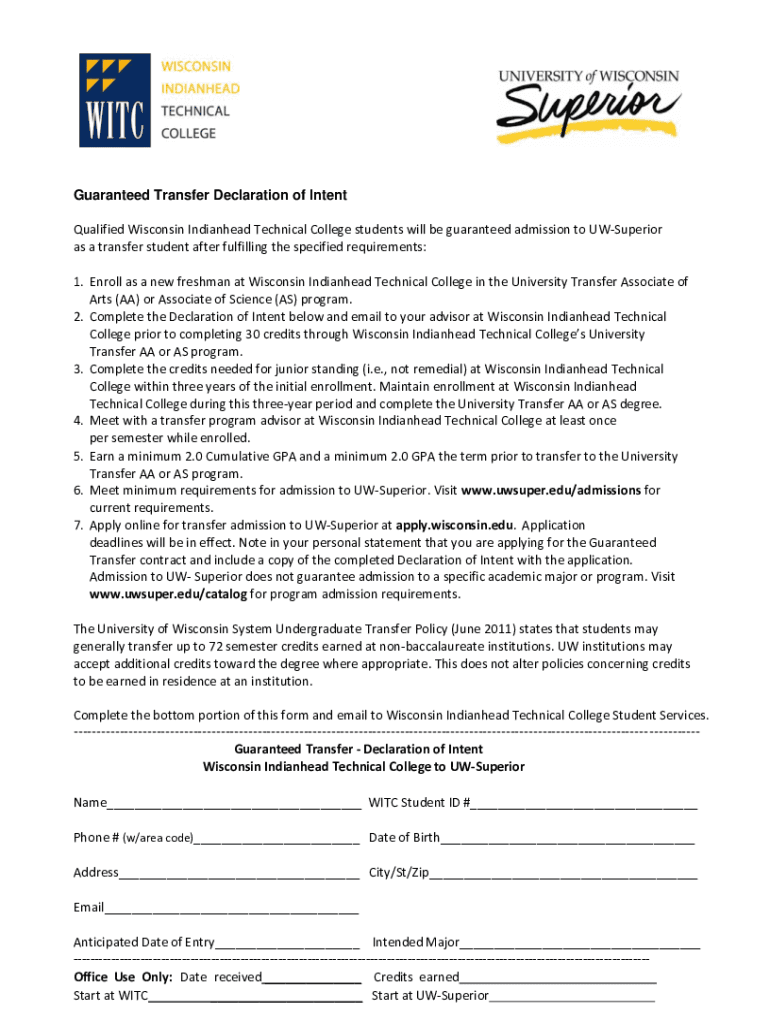 Fillable Online Special Task Force on UW Restructuring and Operational ...