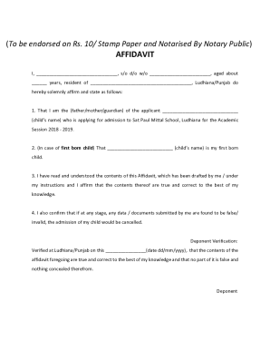 Fillable Online Procedure to obtain an affidavit within India ...