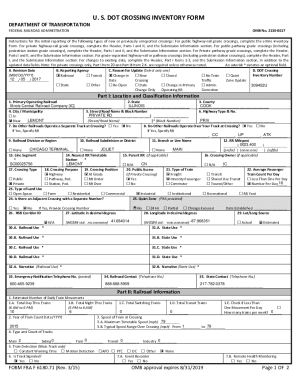 Fillable Online Crossing Inventory - Illinois.gov Fax Email Print ...