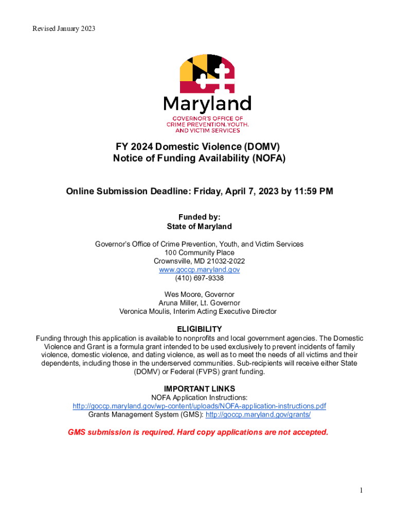 Fillable Online goccp maryland Governor's Office of Crime Control and Prevention Fax Email Print ...