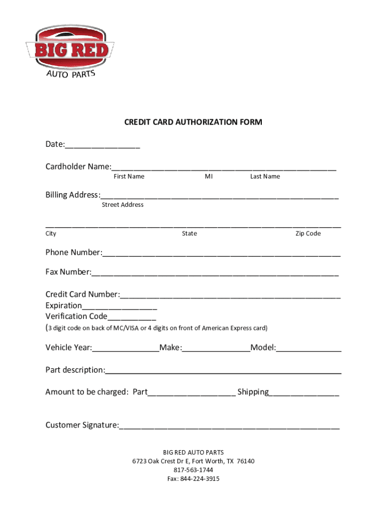 Fillable Online CLIENT CREDIT CARD PRE-AUTHORIZATION Fax Email Print ...