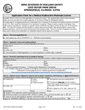 Fillable Online iema illinois APPLICATION FORM FOR NON-MEDICAL ...