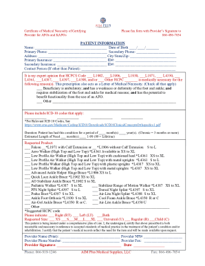 Fillable Online Medicare's Certificate of Medical Necessity form (.PDF ...