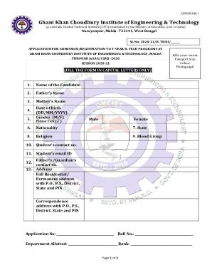 Fillable Online Gkciet - Fill Online, Printable, Fillable, Blank Fax Email Print - pdfFiller
