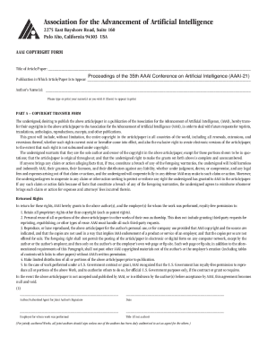 Fillable Online Aaai Copyright Form - Fill Online, Printable, Fillable ...