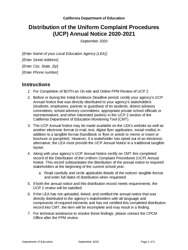 UNI COMPLAINT PROCEDURES Doc Template | pdfFiller