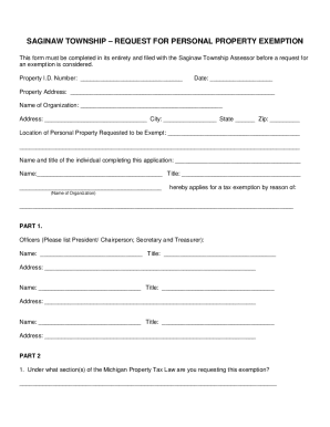 Fillable Online Property Tax Exemptions: An Overview of State ... Fax ...