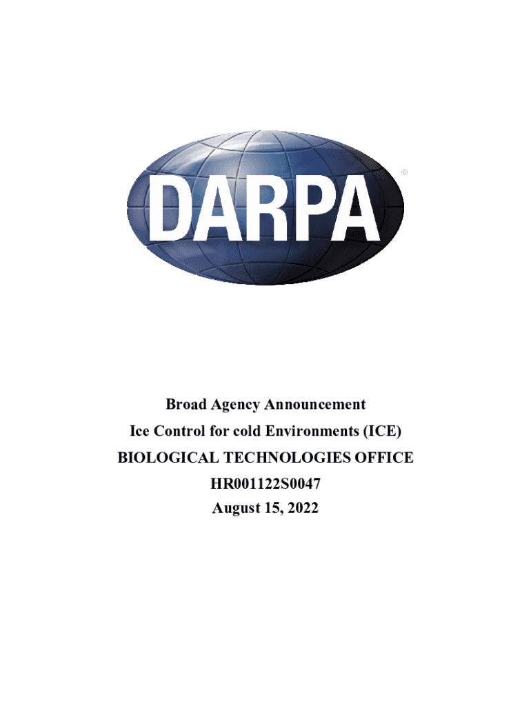 Fillable Online DARPA Seeks to Protect Military Assets in Extreme Cold ... Fax Email Print ...