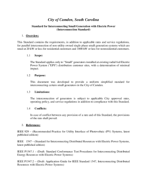 Fillable Online Interconnection Agreement for Small Generation Fax Email Print - pdfFiller
