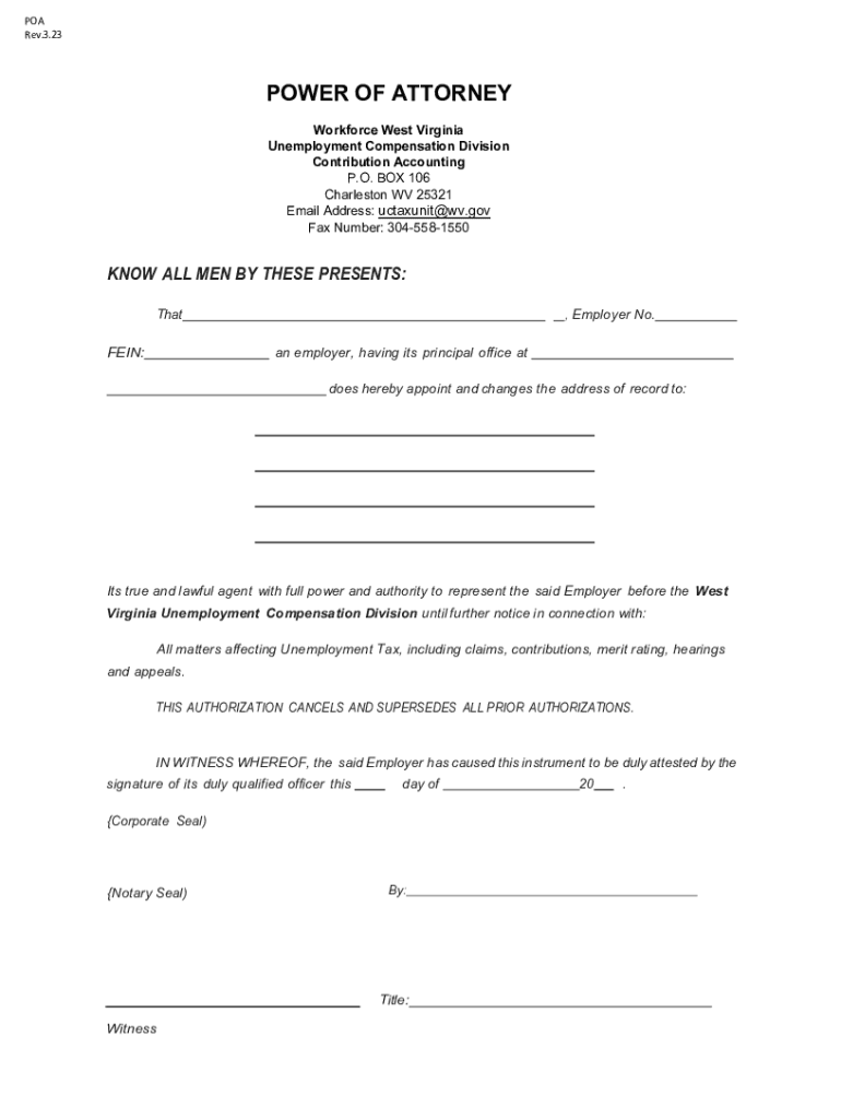 Fillable Online power of attorney form. poa form Fax Email Print ...