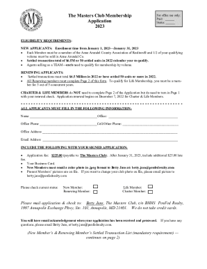 Fillable Online Augusta National Membership (How to Join, What It Costs ...