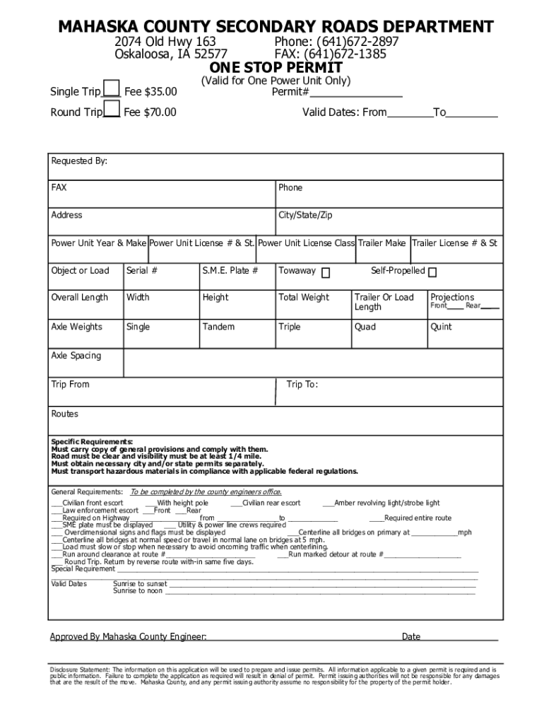 Fillable Online one stop permit form.pub Fax Email Print - pdfFiller