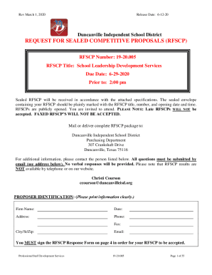 Fillable Online leadership development program Bids, RFP & Government ...