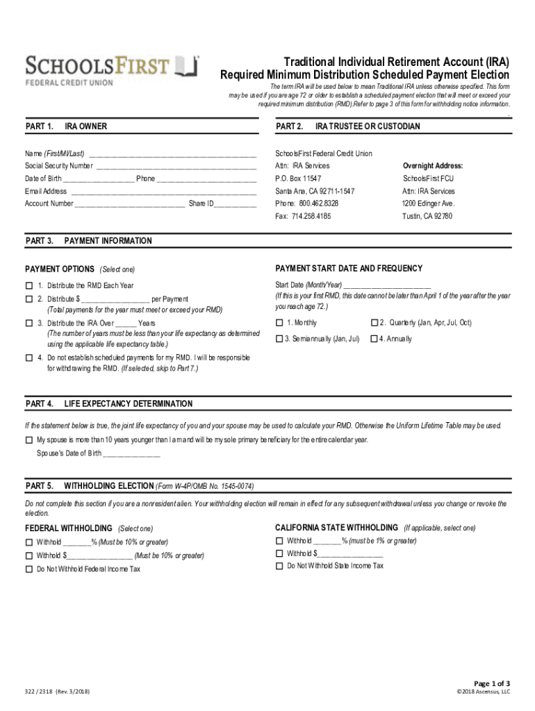 Fillable Online Traditional Individual Retirement Account (IRA ...