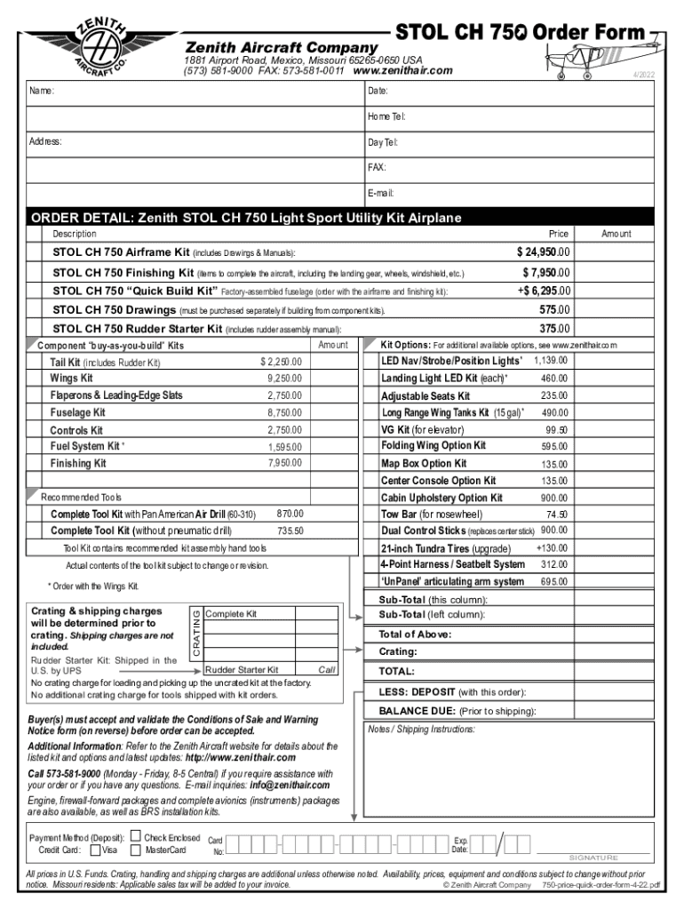 Fillable Online 750-price-quick-order-form-7-21 Fax Email Print - pdfFiller