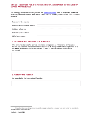 Fillable Online Form MM6 (E). Wipo Templates Fax Email Print - pdfFiller